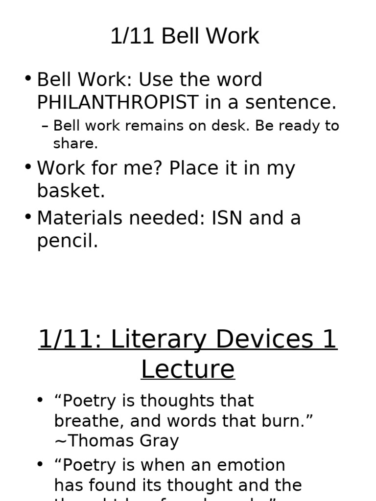 1-11 Literary Devices 1 | PDF
