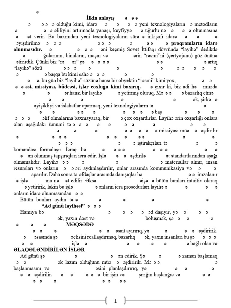 Layihə İTM 2 | PDF