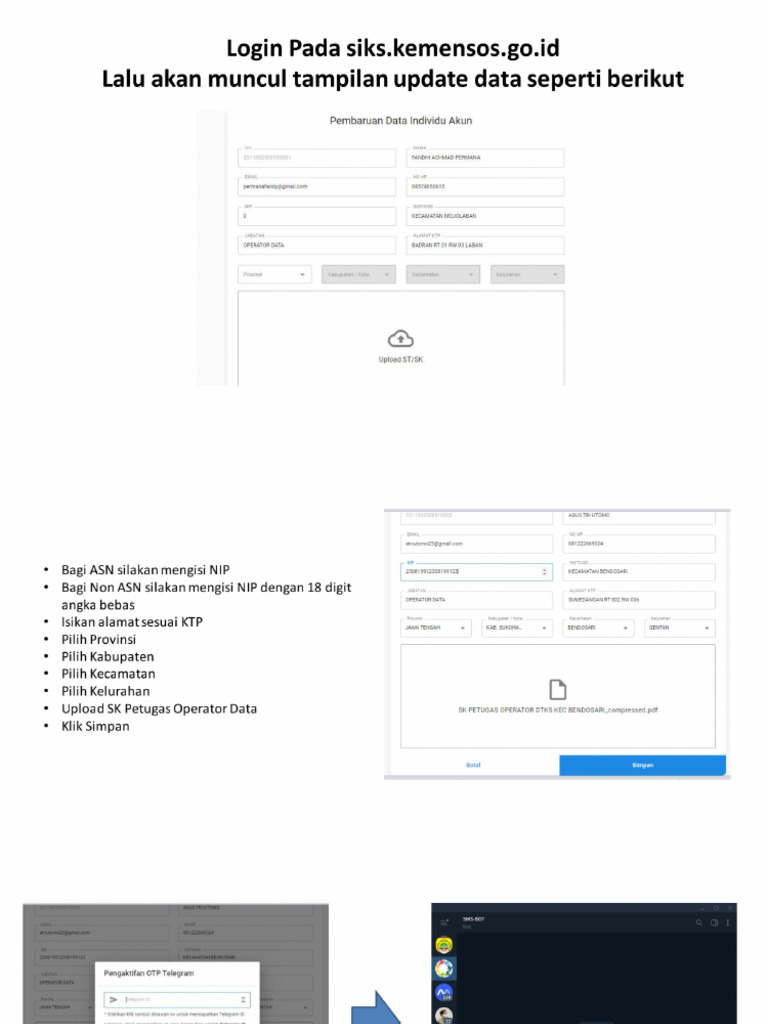 Tutorial Update Data SIKSNG | PDF