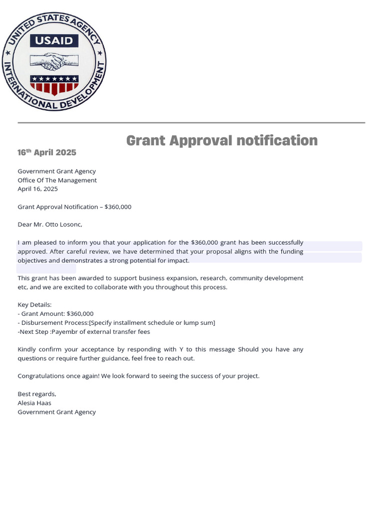 Grant Approval | PDF