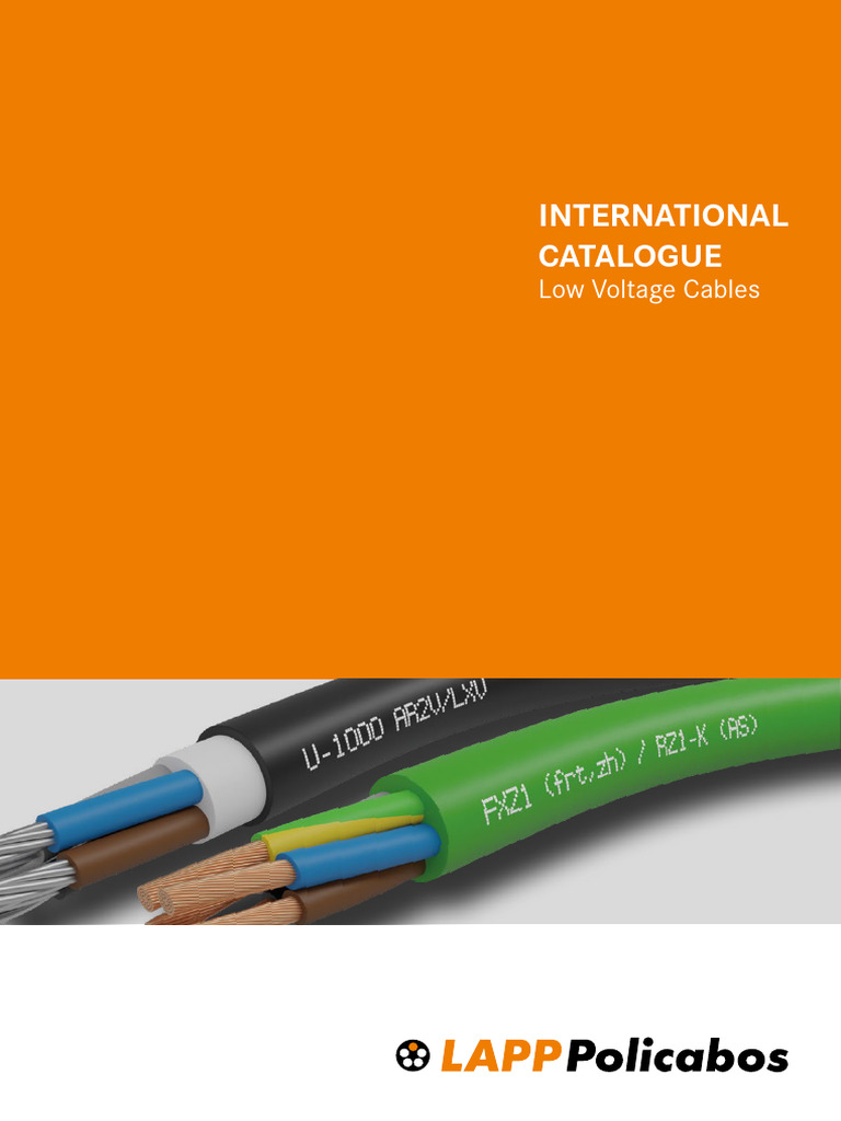 International Catalogue LV Cables v13 | PDF | Alternating Current