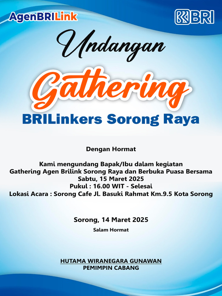 Undangan Brilink | PDF