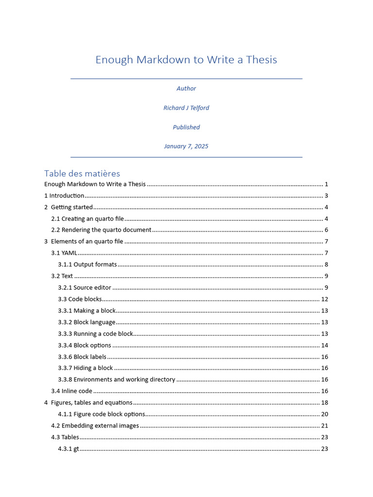 Enough Markdown To Write A Thesis | PDF | Text