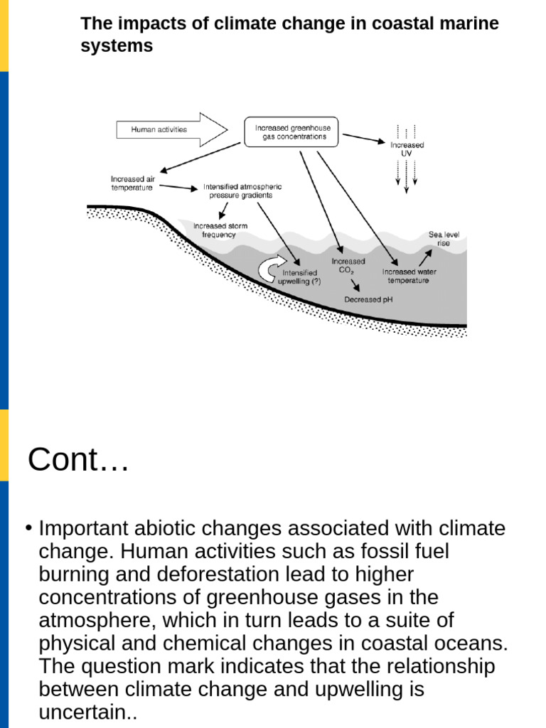 The Impacts of Climate Change in Coastal Marine Systems | PDF