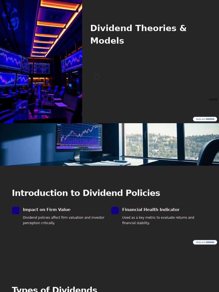 Overview of Dividend Theories | PDF | Dividend | Money