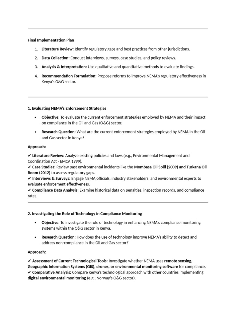 Final Implementation Plan | PDF | Governance | Survey Methodology