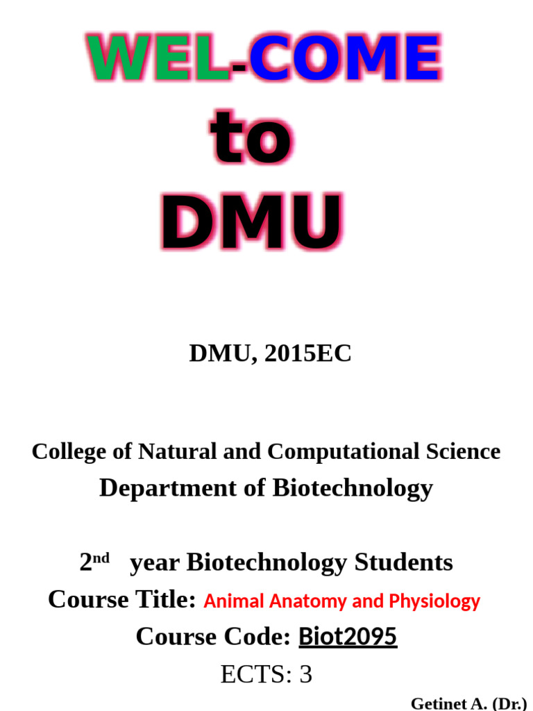 1-2. DMU Biot. Introduction and Cell | PDF | Meiosis | Cell (Biology)