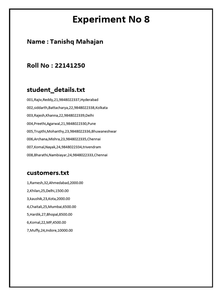 Experiment No 8 BDA | PDF