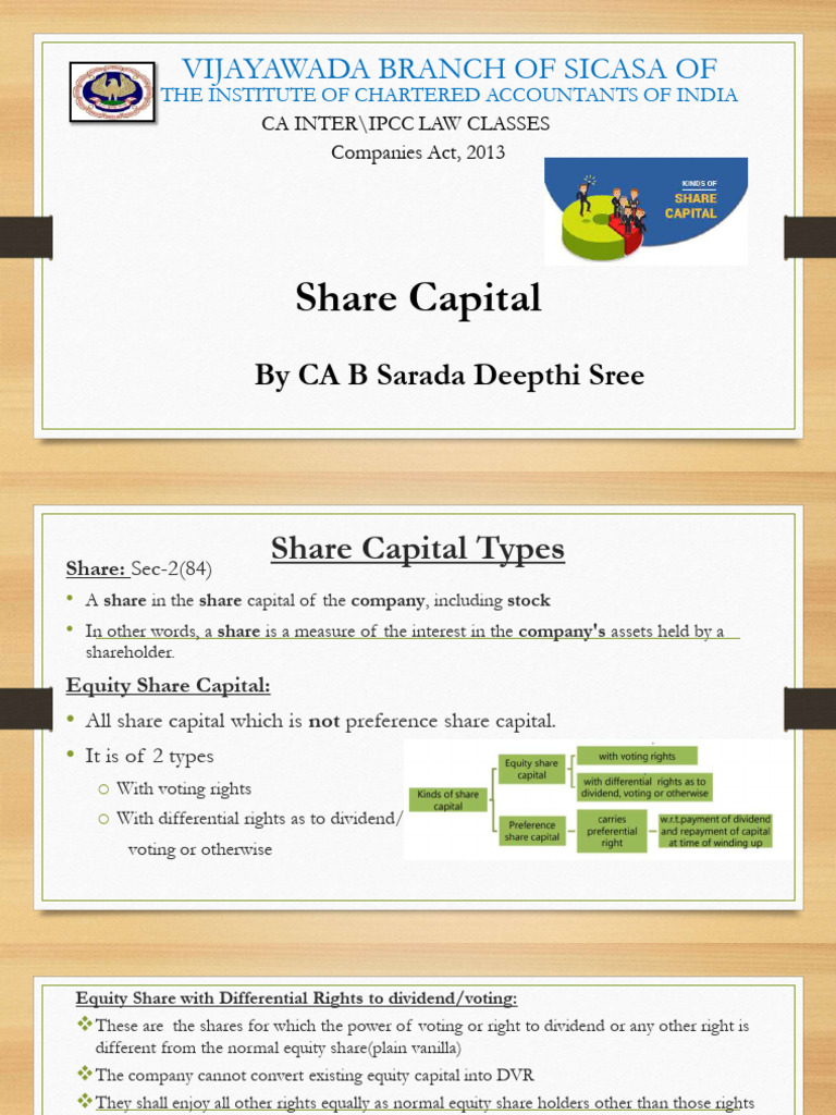 Understanding Equity Share Capital | PDF | Preferred Stock | Securities ...