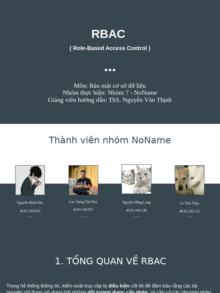 Rbac Nhóm 7 Noname | PDF