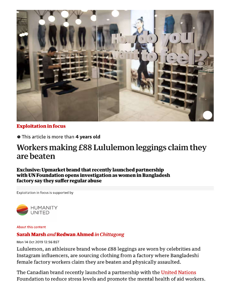 Text1 - Case Study - Lululemon Factory Workers Claim Abuse and ...