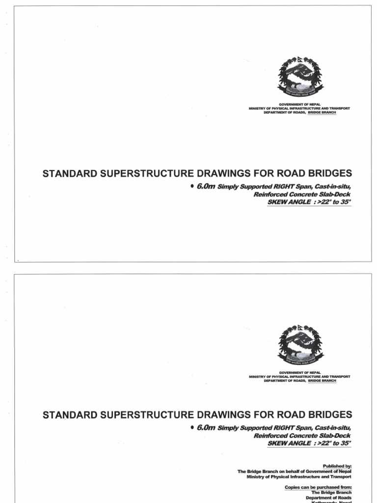 6.0m Simply Supported Right Span, Cast-In-situ, Reinforced Concrete ...