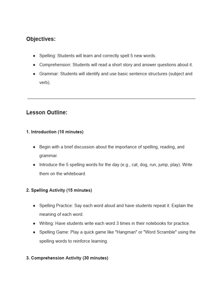 Lesson Plan Yee Fan 19 - 04 - 2025 | PDF