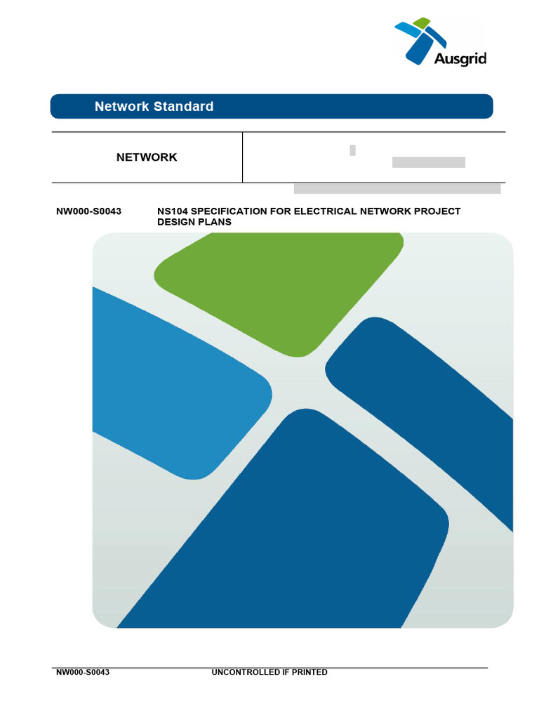 NS104 Electrical Network Design Standards | PDF | Specification ...