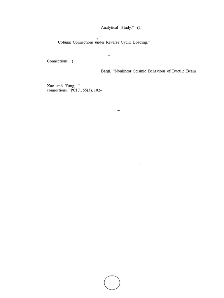 Beam-Column Connection Optimization in Precast Concrete | PDF