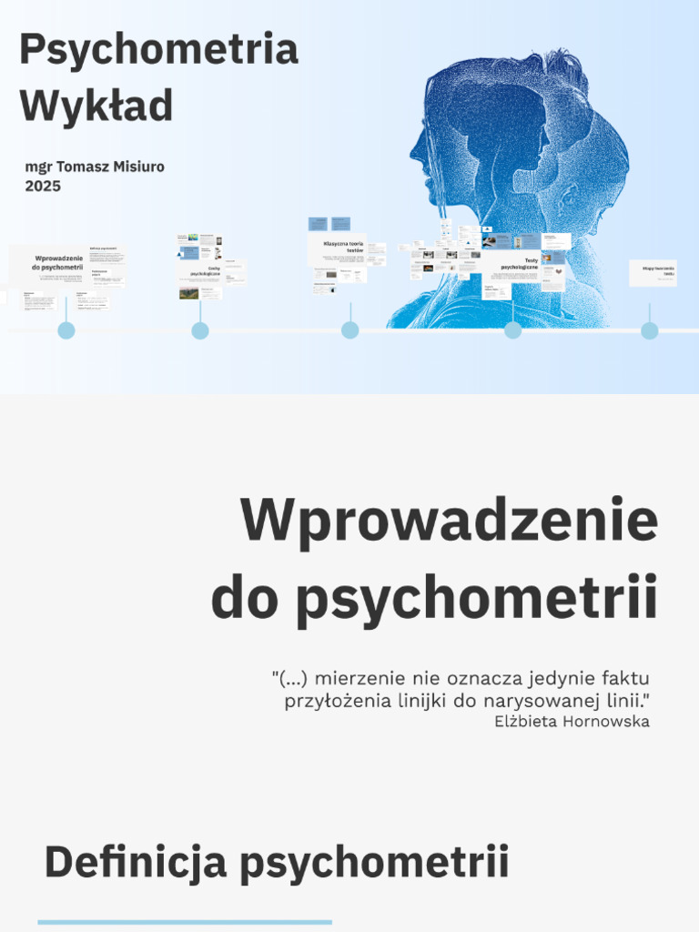 Psychometria Wyklady | PDF