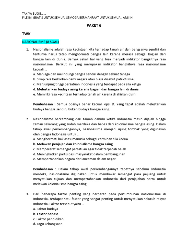 Takiya Bugis 6 | PDF