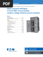 Eaton Metal Enclosed Switchgear Mvs 5 15kv Design Guide Dg022011en ...