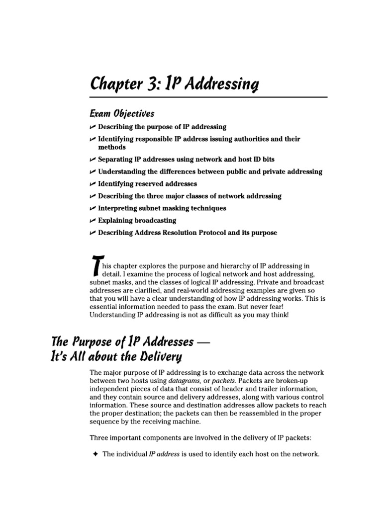 3 Book II Chapter 3 IP Addressing 213-226p | PDF