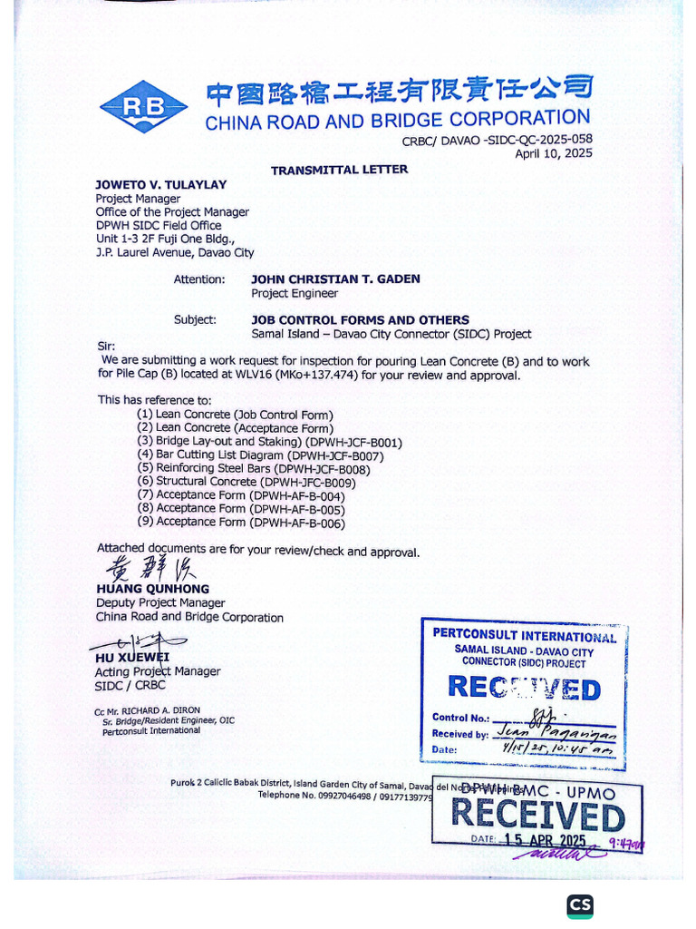 Pouring Lean Concrete B and Pile Cap B WLV16 | PDF