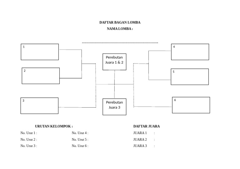 Daftar Bagan Lomba | PDF