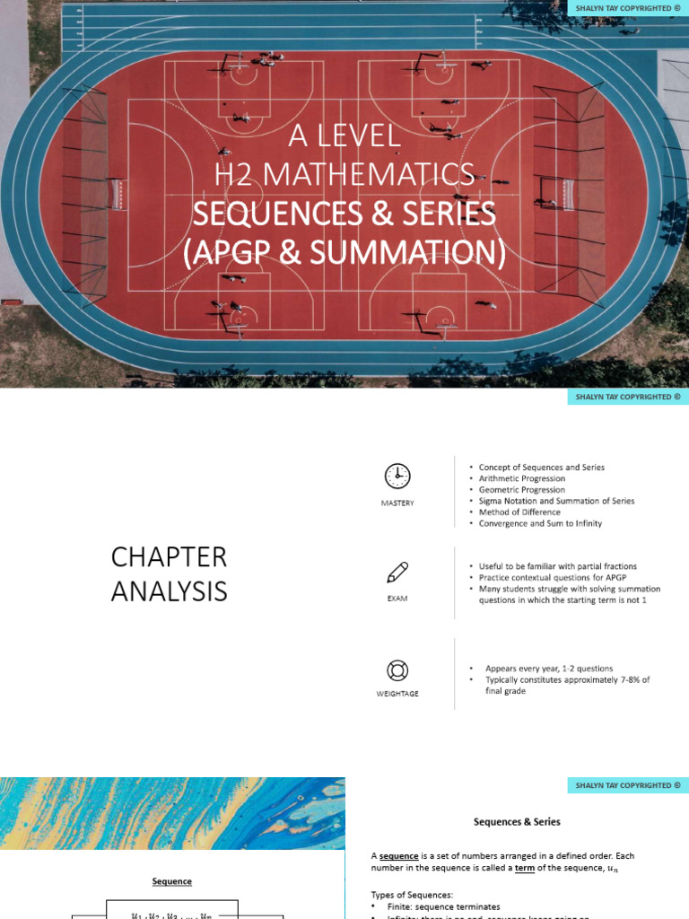 [H2 MATH] Chapter 4 - Series & Summation | PDF | Sequence | Summation