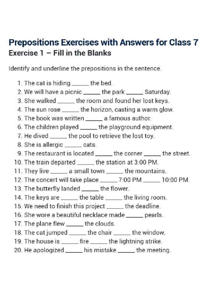 Preposition 2 | PDF