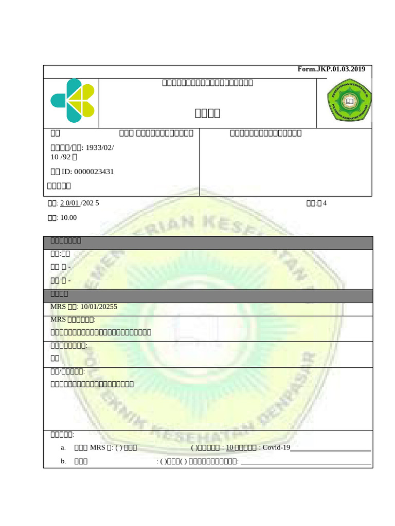 ASKEP RS YOKOKURA (OTSU SAN) | PDF