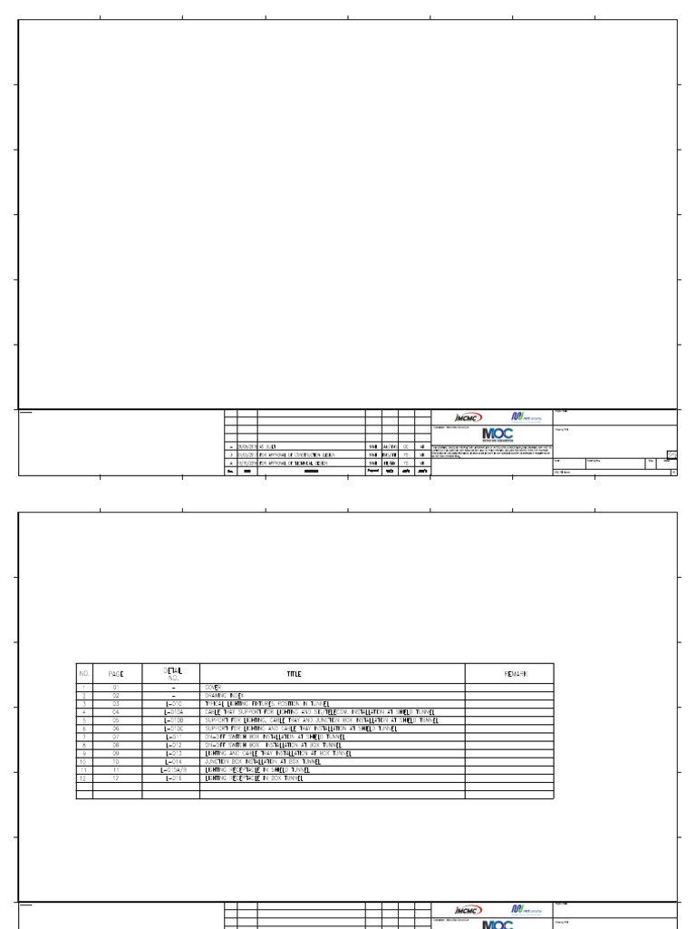 7-BTN-PDS-3001_Standard Drawing for Lighting Fixtures in Tunnel | PDF ...