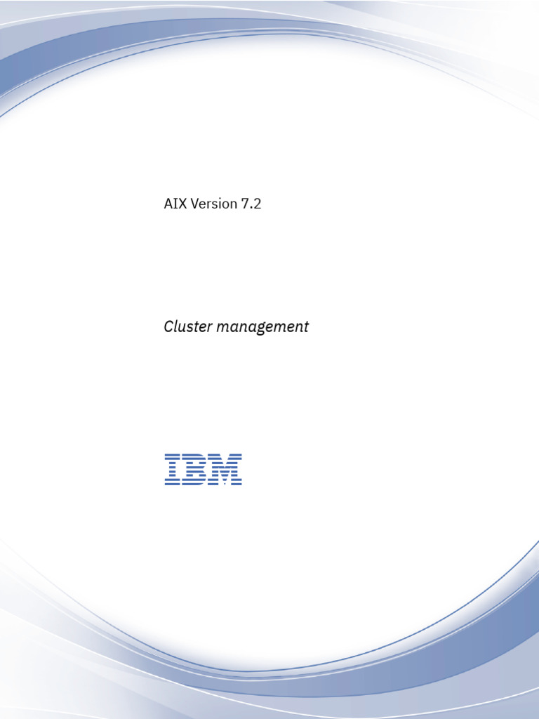 AIX Version 7.2 - Cluster Management | PDF | Computer Cluster | Computer Network