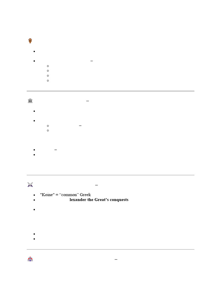 Timeline of the Greek Language | PDF | Greeks | Koine Greek