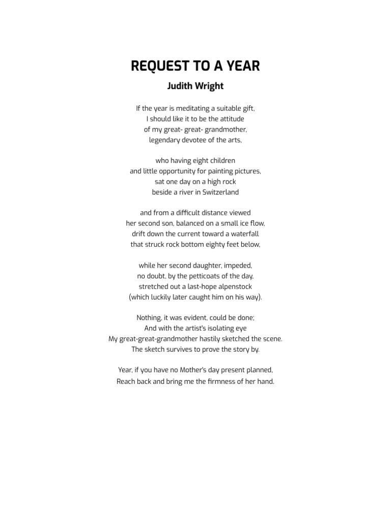 Request To A Year | PDF