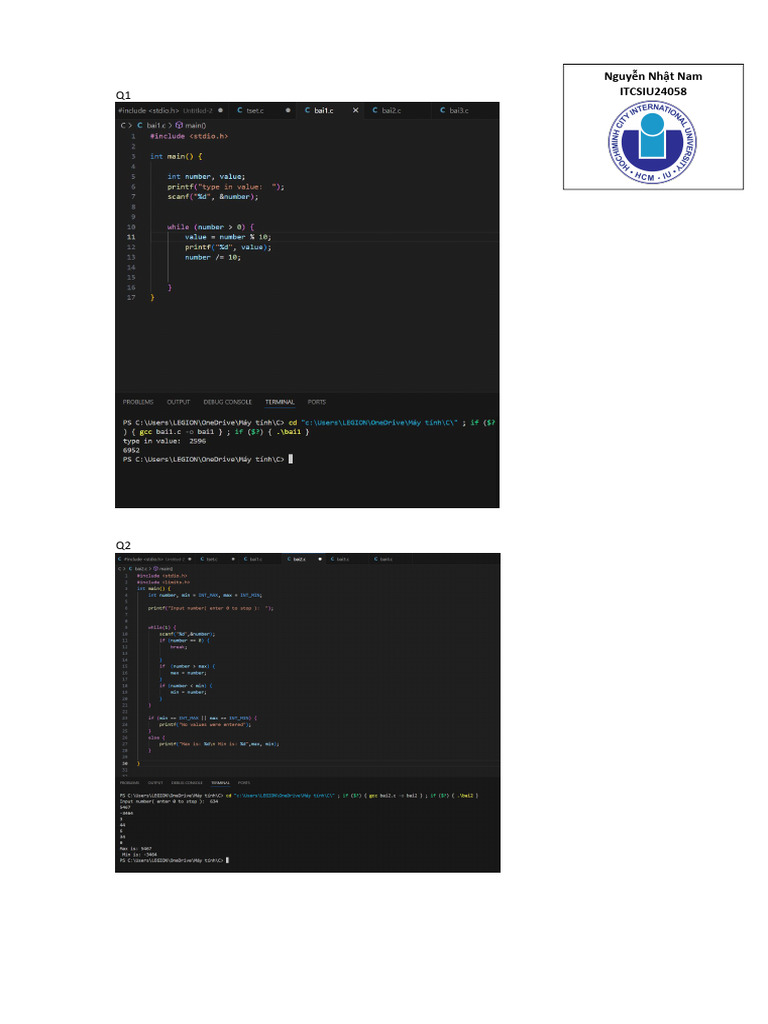 C C++ Lab03 Assignment1 | PDF