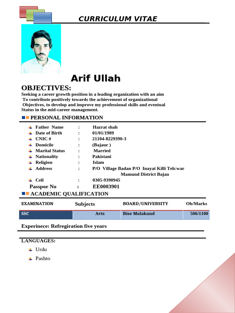 Arif Ullah Badan | PDF