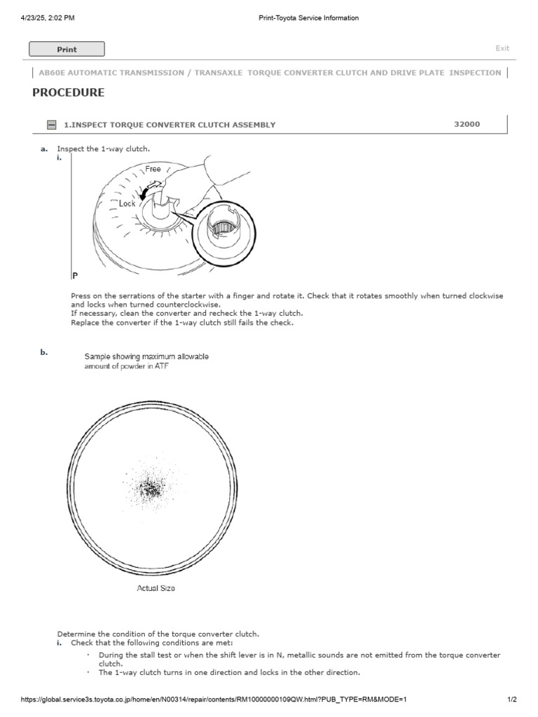 Torque Converter Inspection Guide | PDF | Clutch | Torque