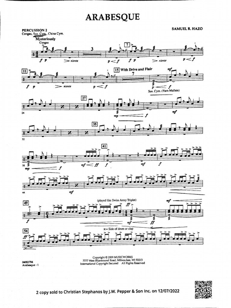 Arabesque Percussi | PDF