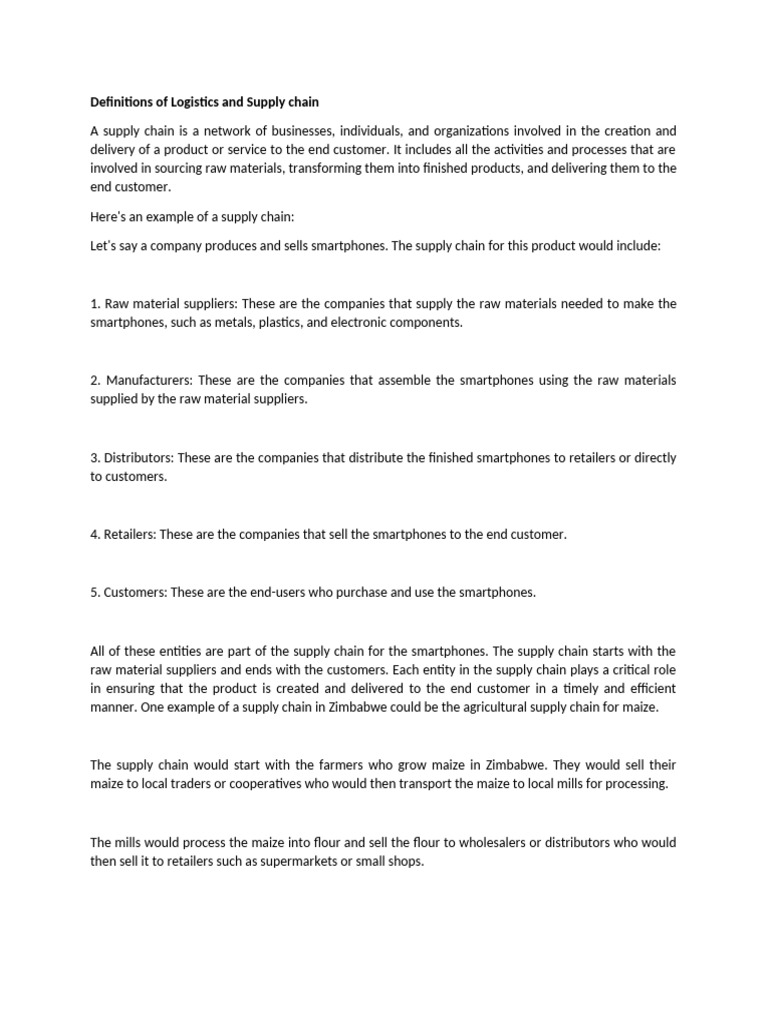 Supply Chain Final Roasted Notes | PDF | Supply Chain | Logistics