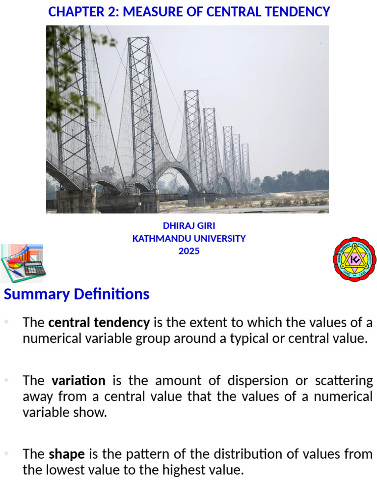 Chapter 2 Measure of Central Tendency Dhiraj (Becon 2025) | PDF | Mode (Statistics) | Mean