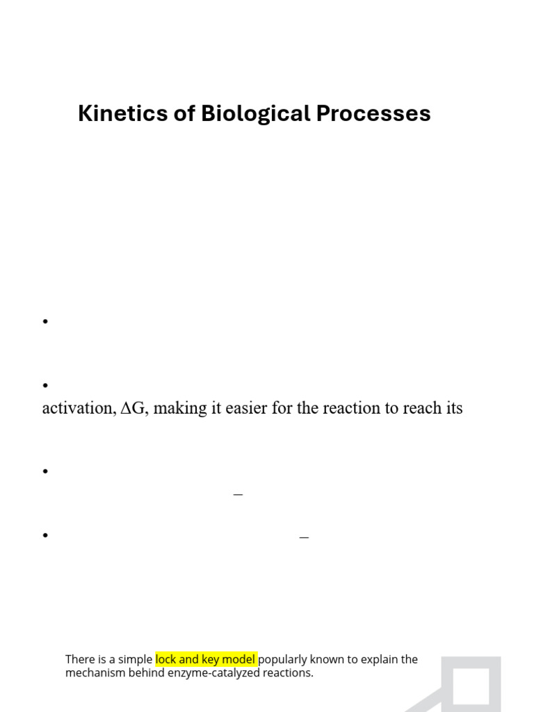 Kinetics of Biological Processes MIChalies Menton | PDF | Enzyme ...