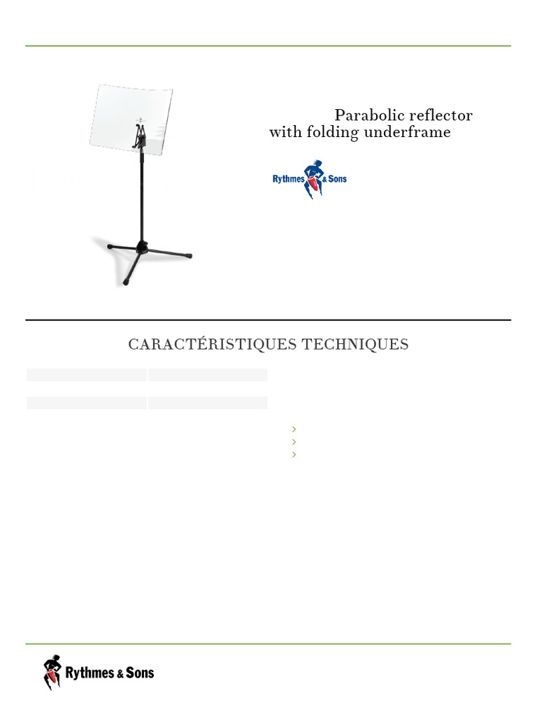 parabolic-reflector-folding-underframe-id9755 | PDF | Acoustics | Sound ...