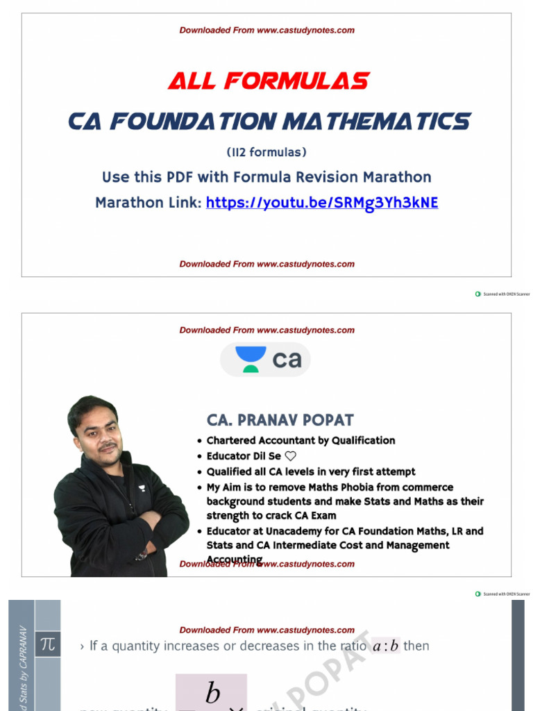 12.Maths All Formulas | PDF