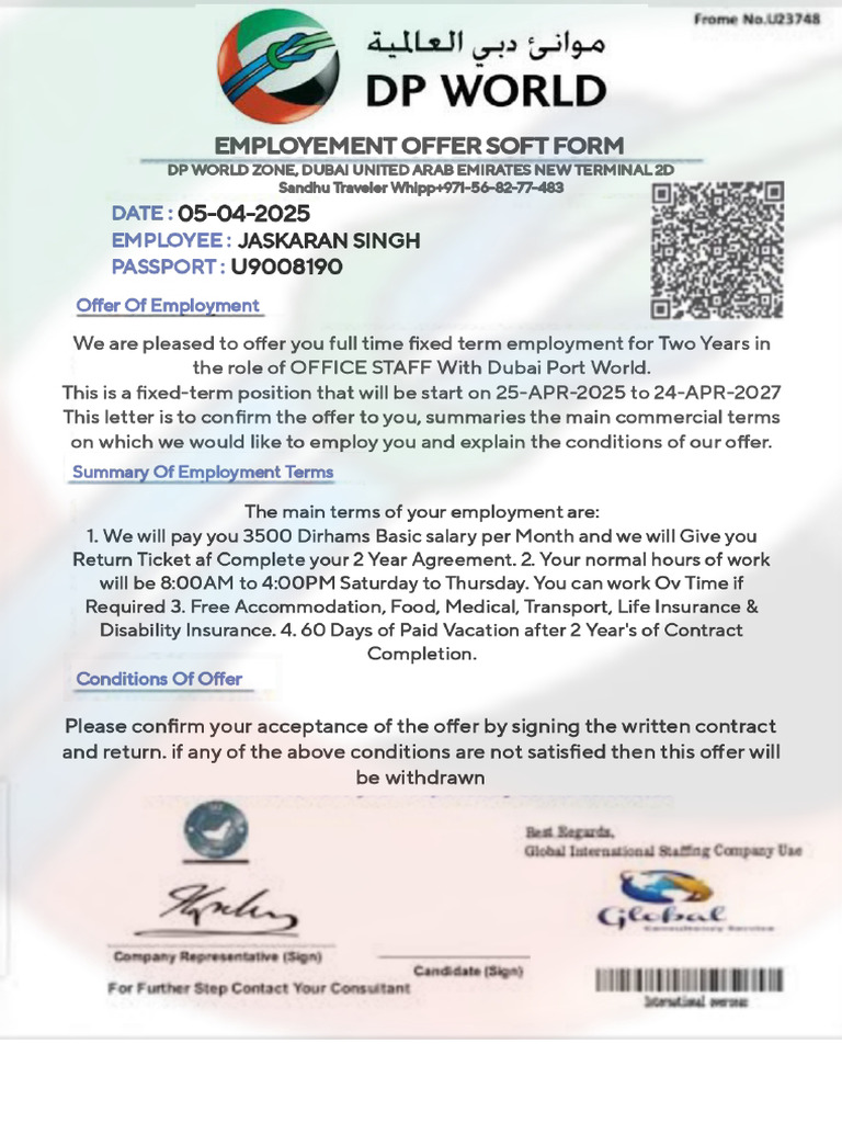 Offer Letter Approval | PDF