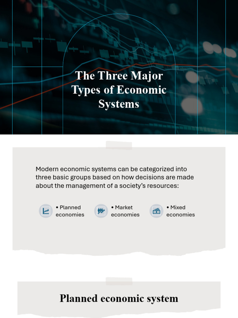 The Three Major Types of Economic Systems | PDF | Economic System ...