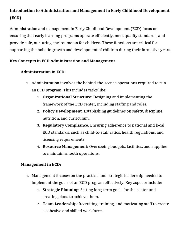 Introduction To Administration and Management in E | PDF | Leadership ...
