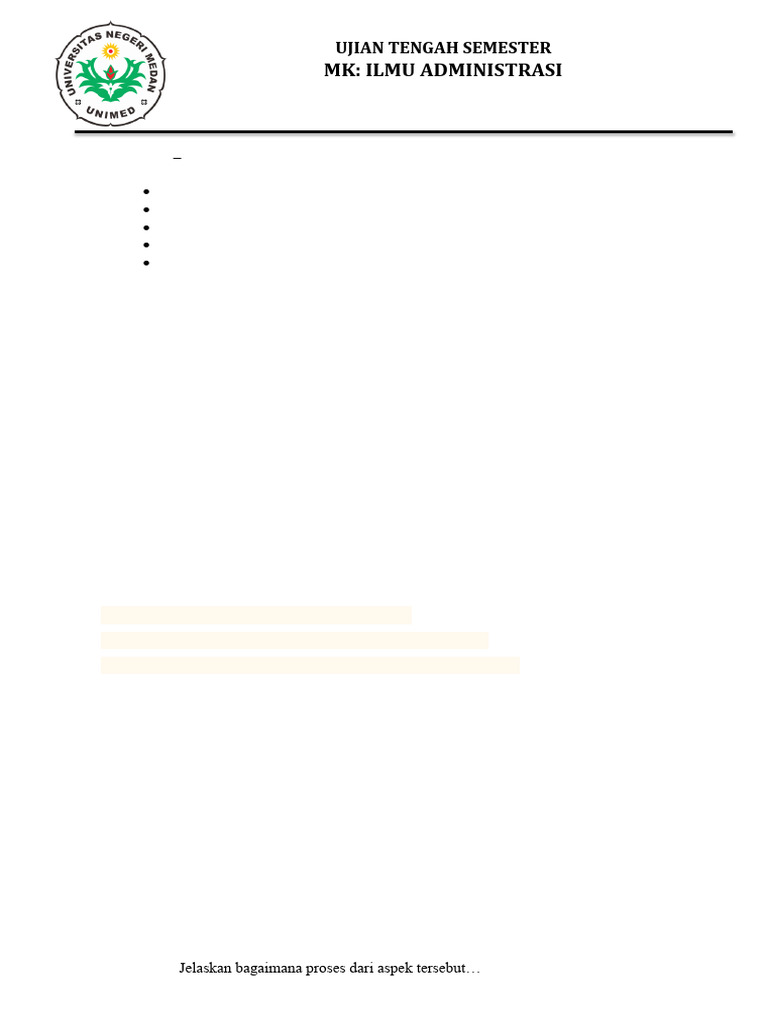 Uts Ilmu Administrasi 2022.ok | PDF