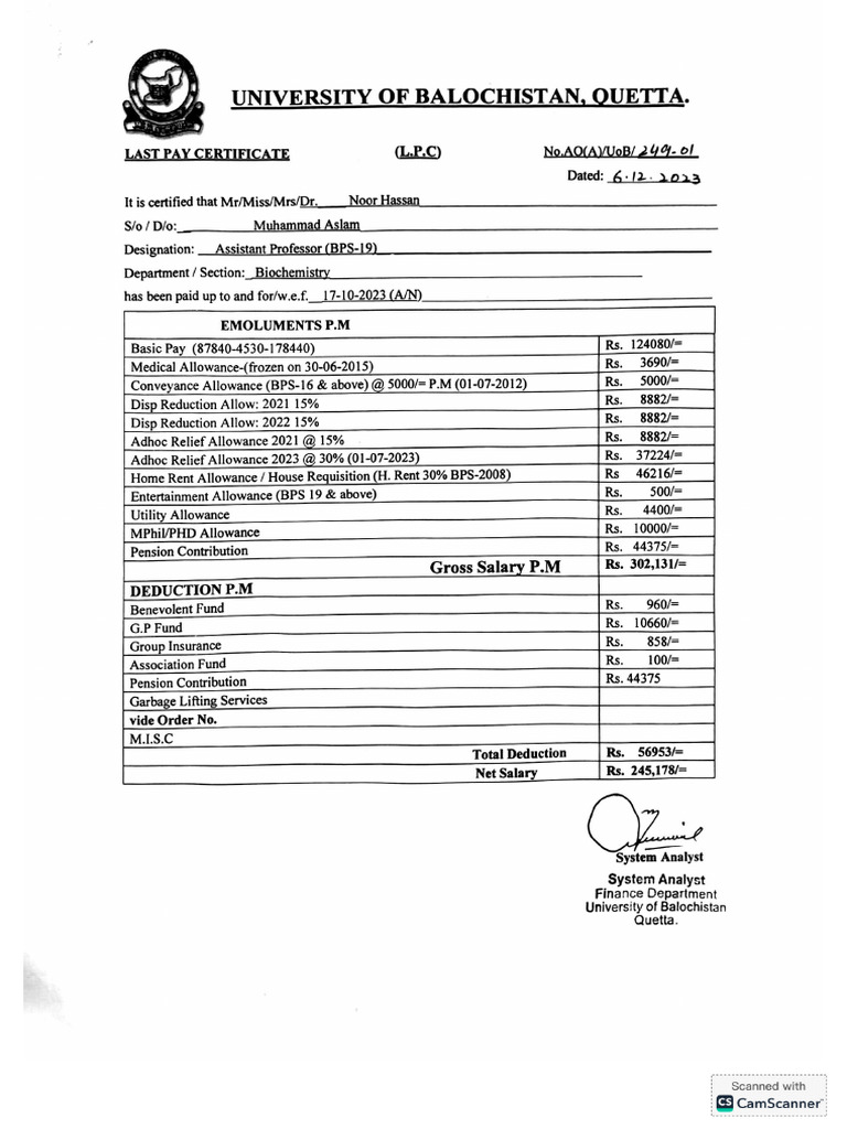 Revised LPC. + Letter | PDF