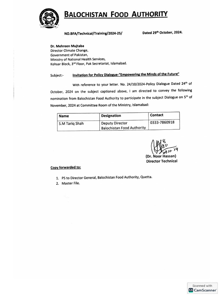 Nomination Letter | PDF