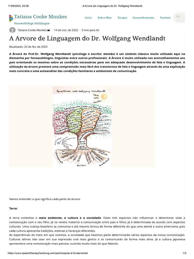 A Árvore de Linguagem: Desenvolvimento Infantil | PDF | Comunicação | Som
