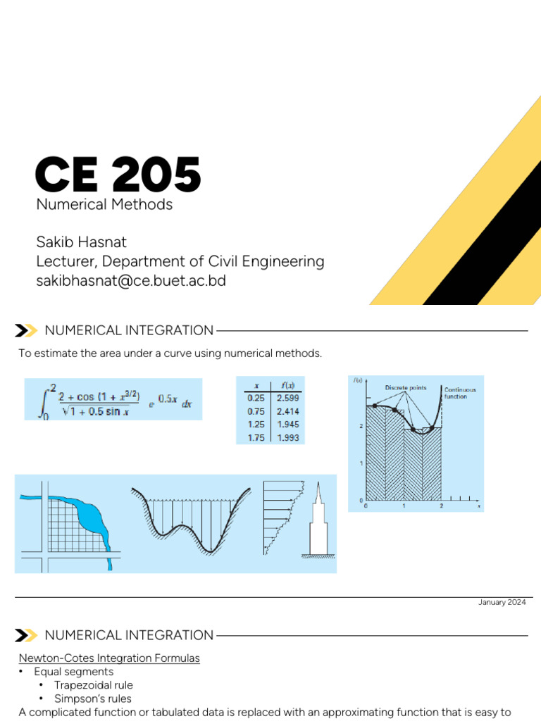 Numerical Integration | PDF | Integral | Computational Science