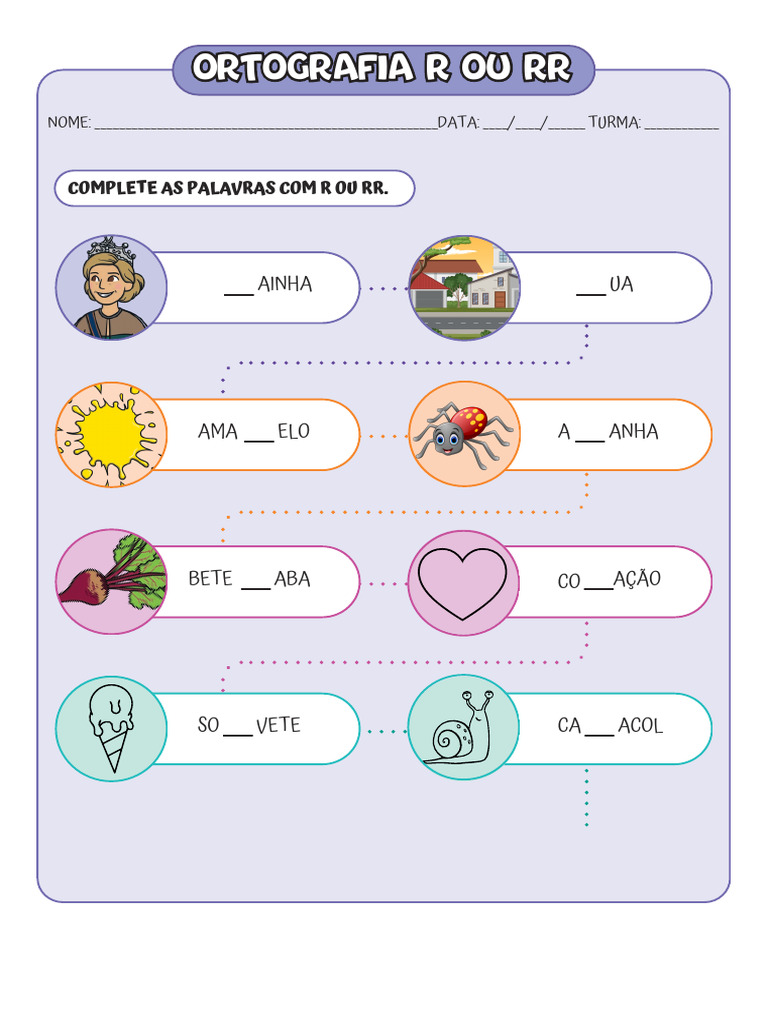 Ortografia: R e RR na Língua Portuguesa | PDF | Linguística